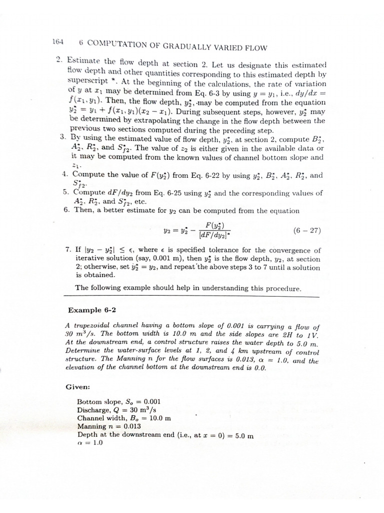 Gradually Varied Flow Profile | PDF