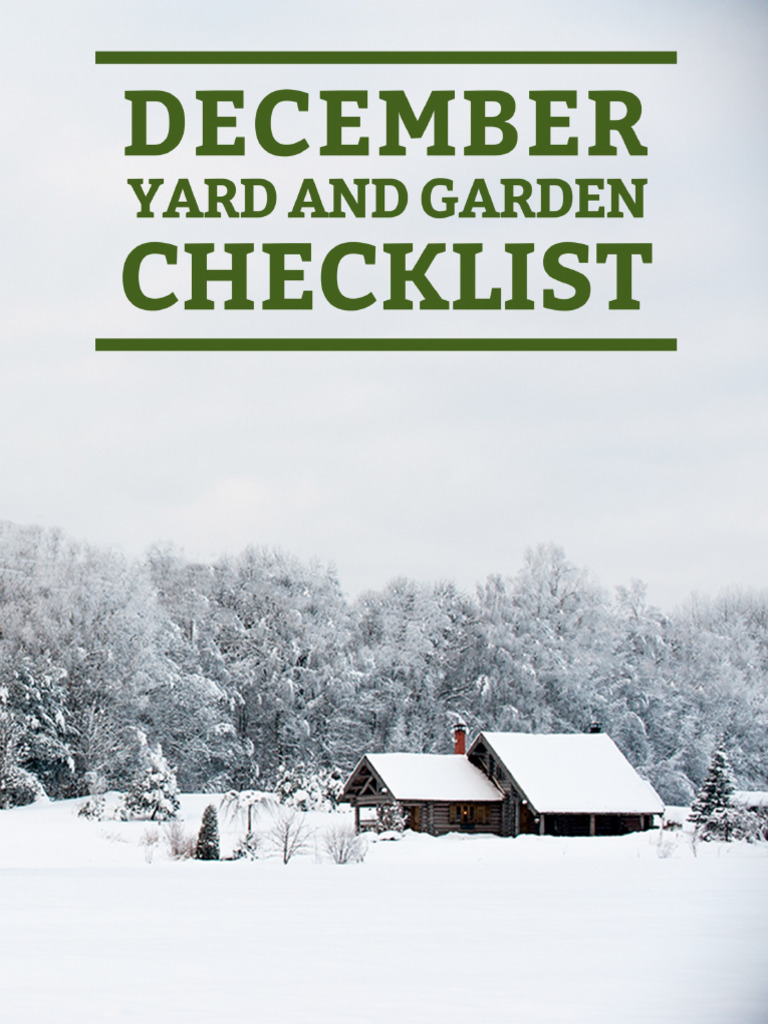 December Gardening Checklist Guide | PDF | Trees | Snow