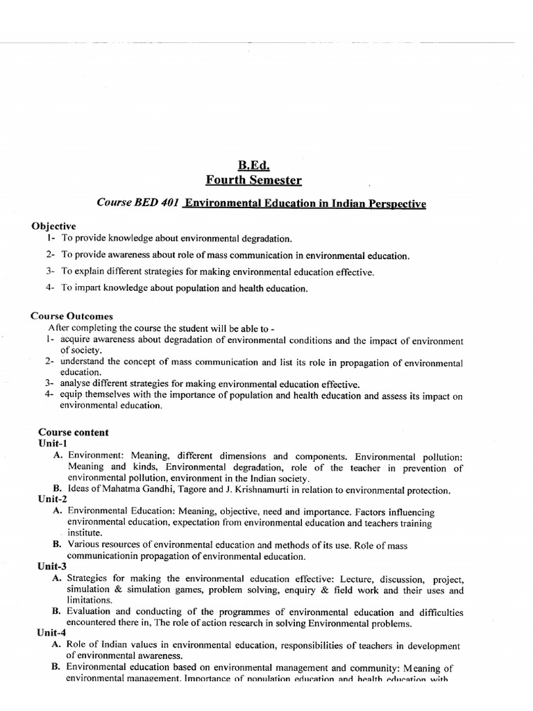 Fourth Sem Syllabus | PDF