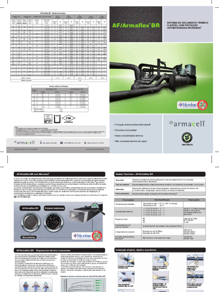 Ficha Tecnica AF Armaflex Baixa Resolucao | PDF