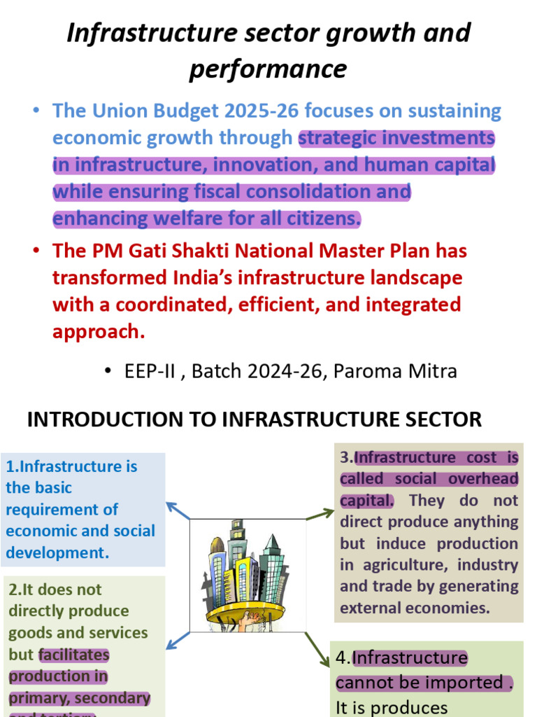Infrastructure Sector Growth in India | PDF | Infrastructure | Public ...