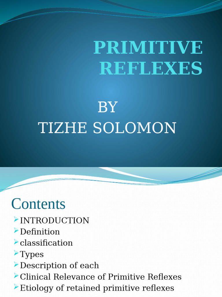 Primitive Reflexes Presentation.. | PDF | Anatomical Terms Of Motion ...