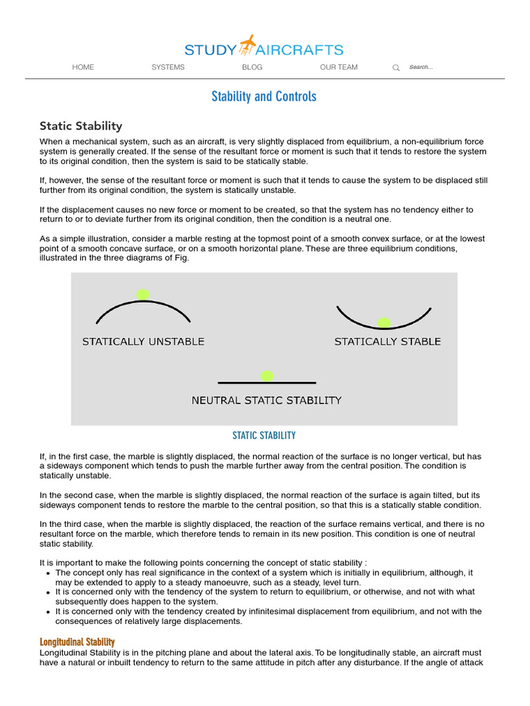 Stability and Controls - Study Aircrafts | PDF | Aileron | Flight ...