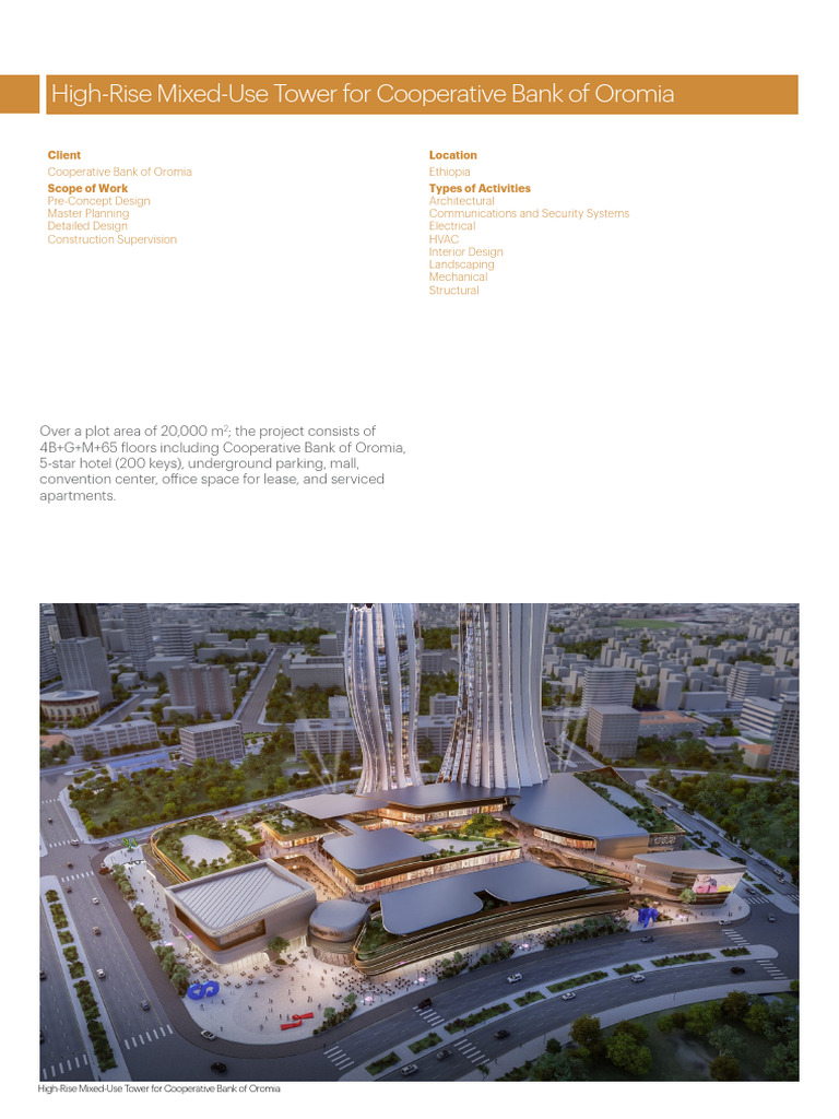 High-Rise Mixed-Use Tower For Cooperative Bank of Oromia: Location ...