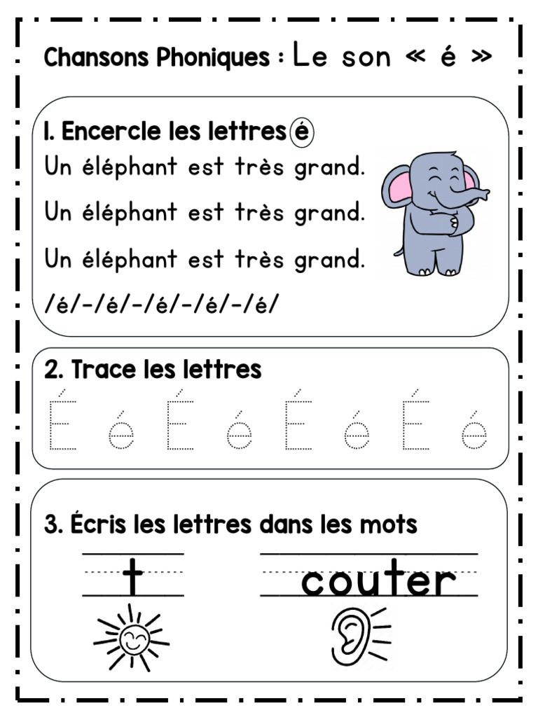 Chansons Phoniques : Sons et Lettres | PDF