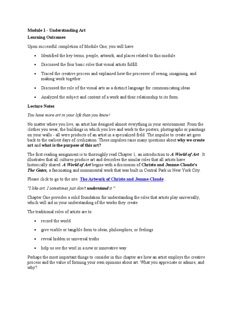 Understanding Art | PDF | Works Of Art | Creativity