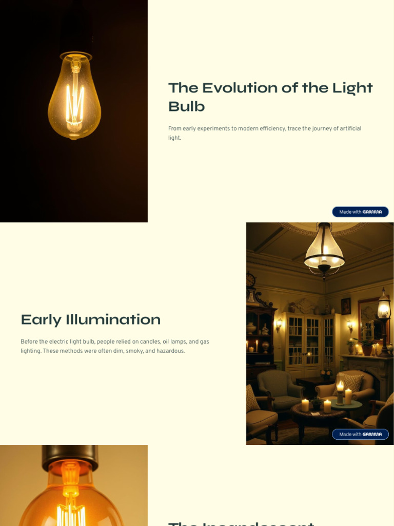 The Evolution of The Light Bulb | PDF