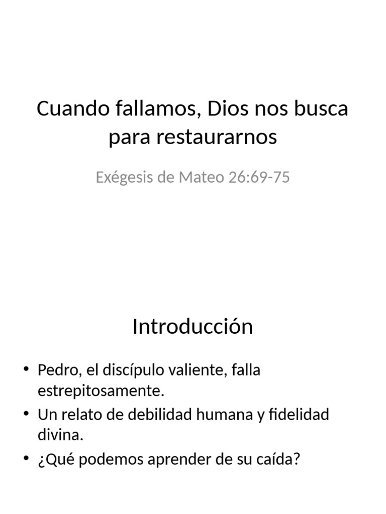 Exegesis Mateo 26 Pedro | PDF