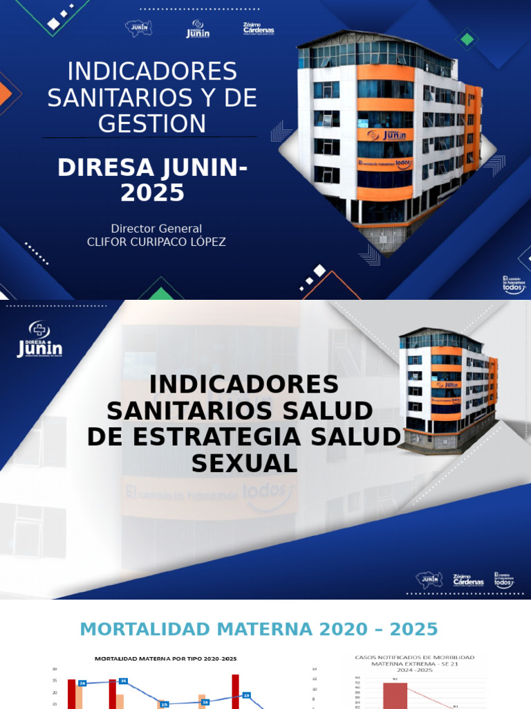 Indicadores Sanitarios y de Gestion DIRESA 2025 | PDF | Cáncer de mama | Salud pública