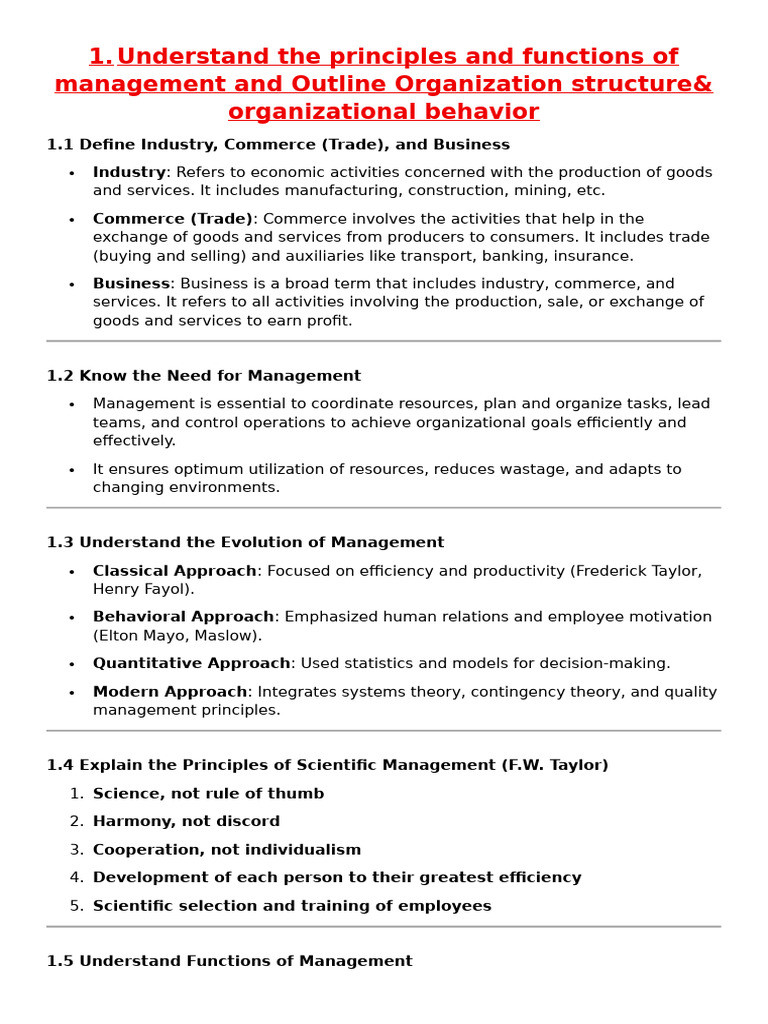 Principles of Industrial Management | PDF | Leadership | Market (Economics)