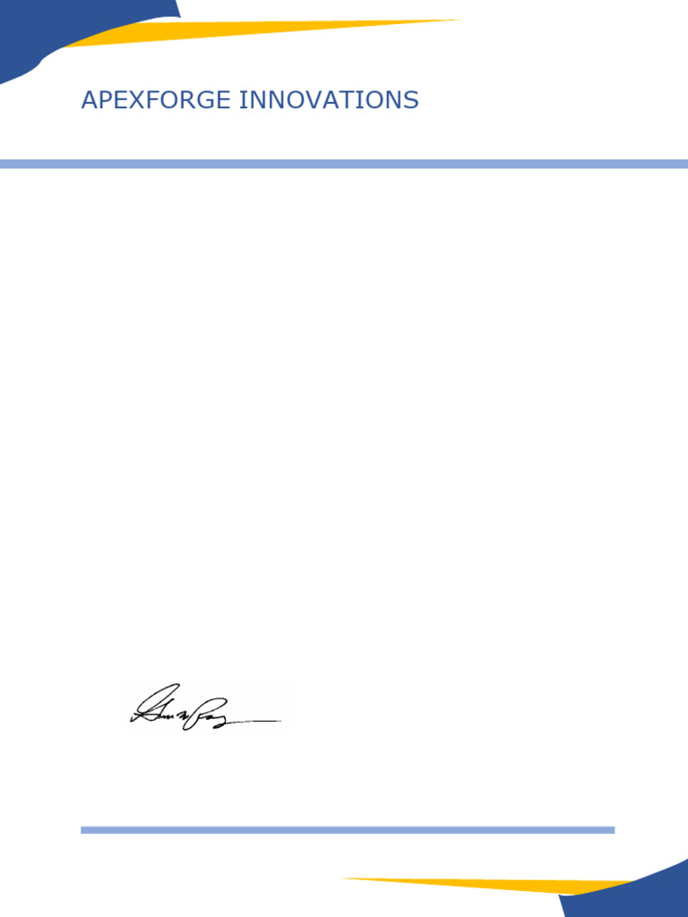 ApexForge Innovations To Juliet | PDF