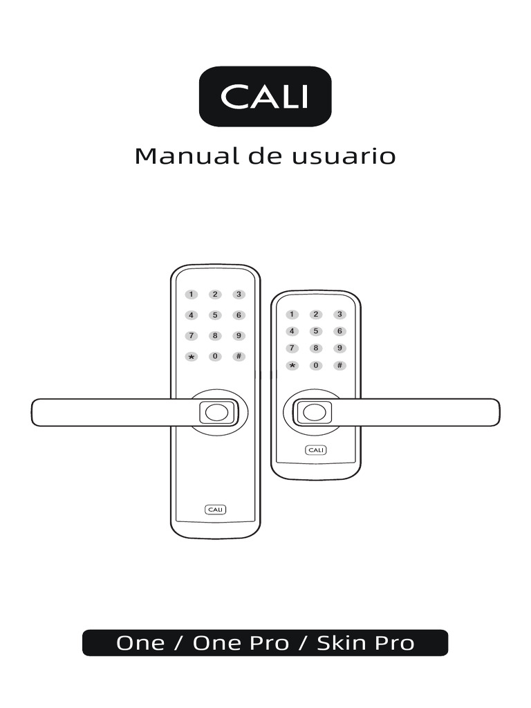 Manual de usuario Cali One Pro | PDF | Aplicación movil | Contraseña