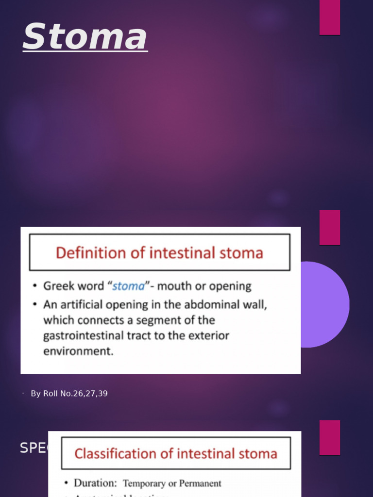Stoma and Ileostomy | PDF