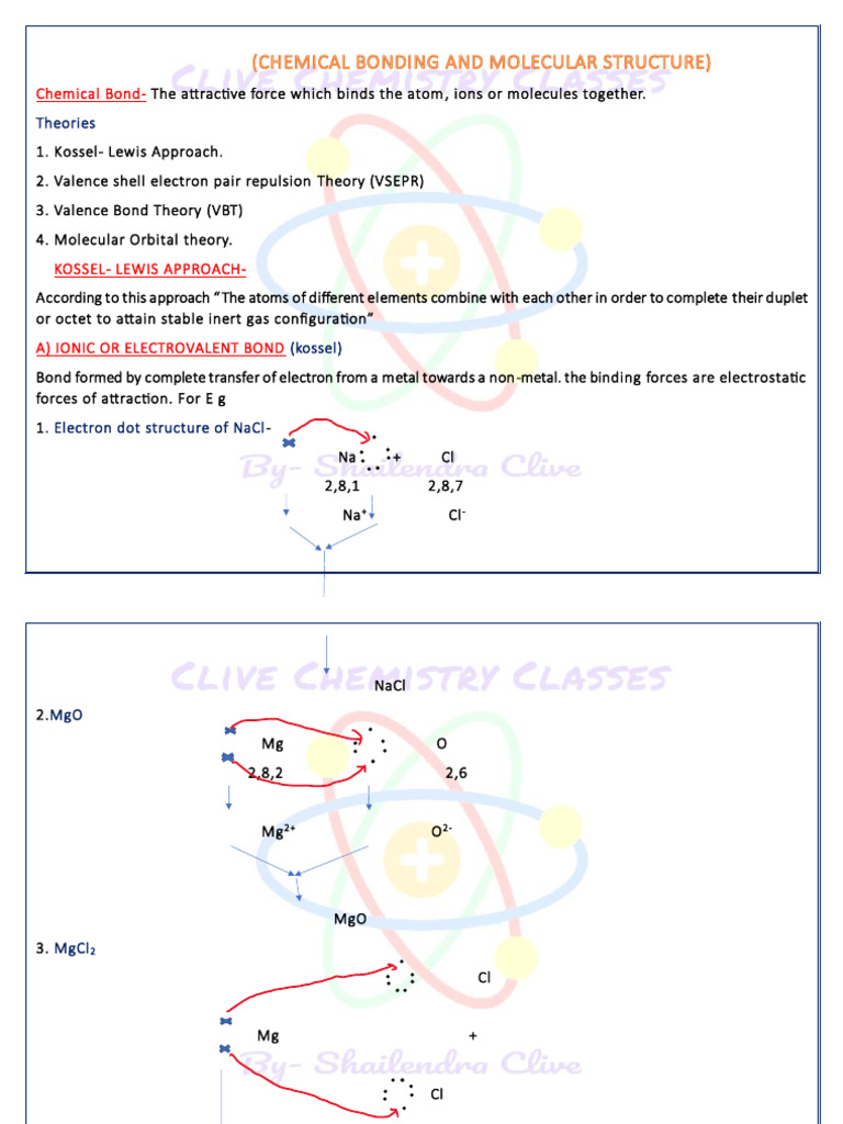 Chemical Bonding 0 Molecular Structure | PDF | Chemical Bond ...