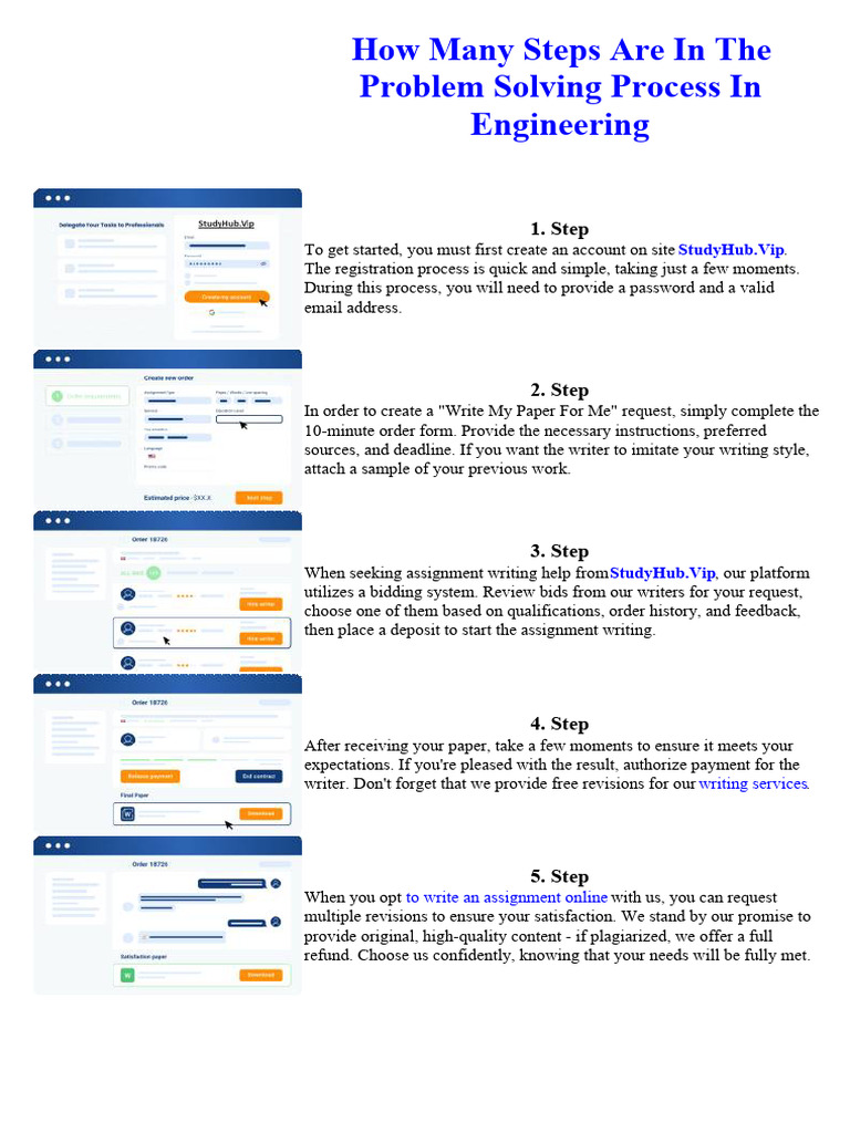 How Many Steps Are in The Problem Solving Process in Engineering | PDF ...