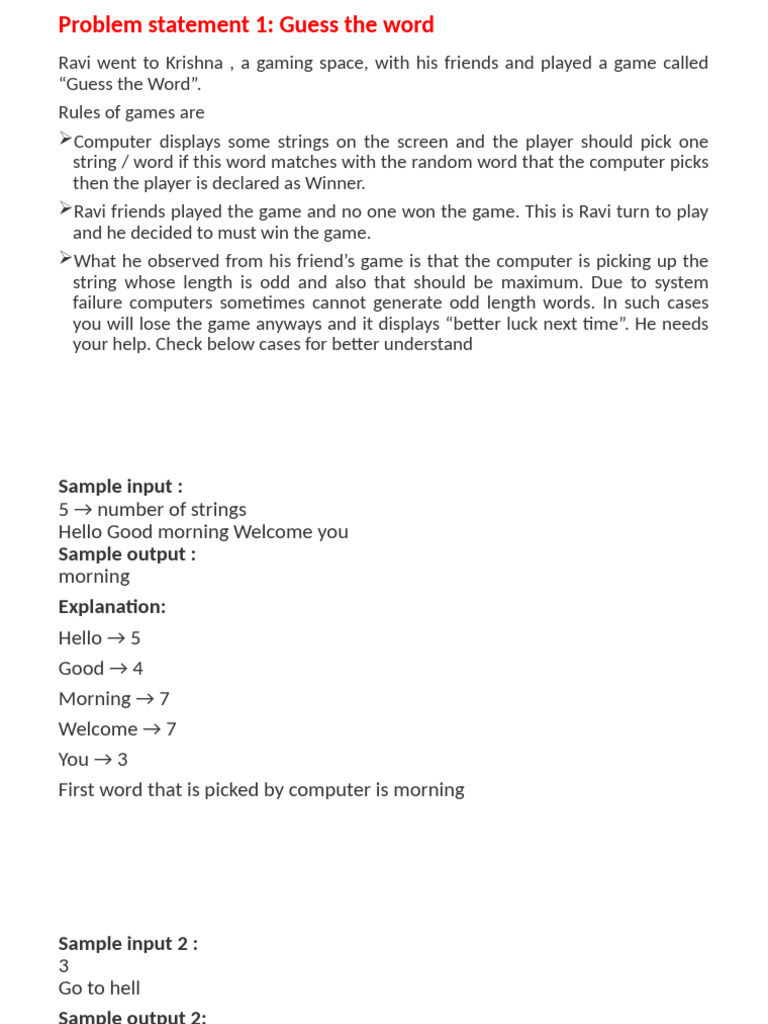 Day 3 TCS NQT Strings Coding Solutions | PDF | String (Computer Science) | Software Engineering