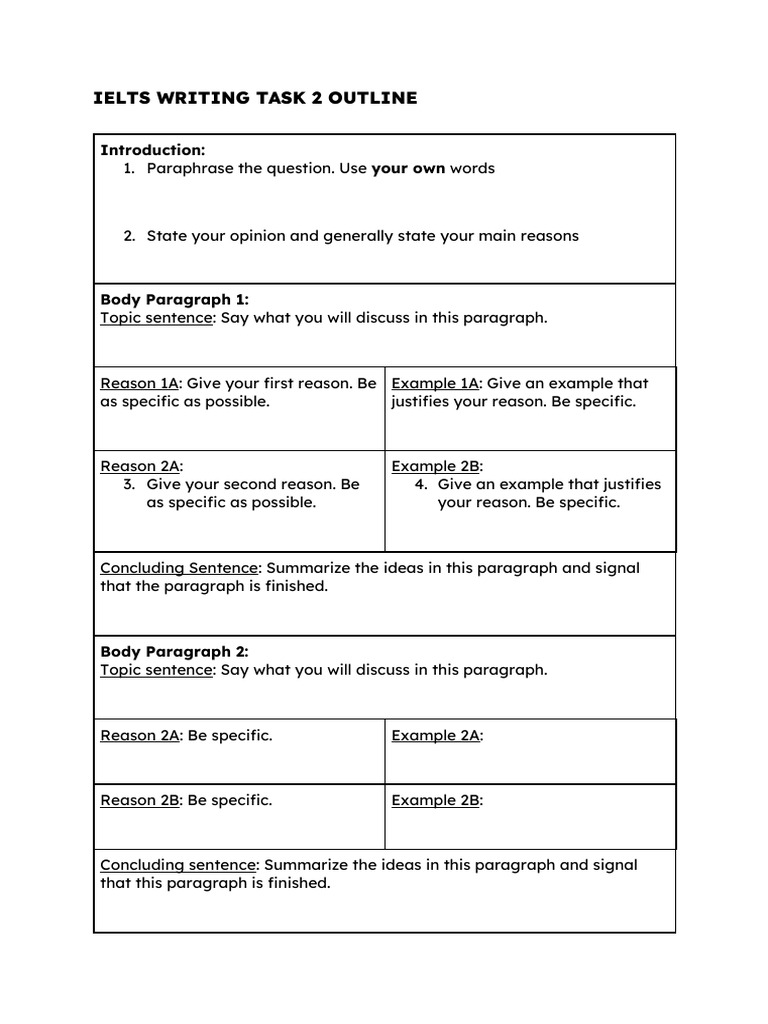 Ielts Writing Task 2 Template | PDF | Alternative Medicine | Reason