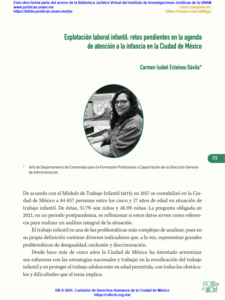 Lectura Trabajo Infantil | PDF | Trabajo infantil | México