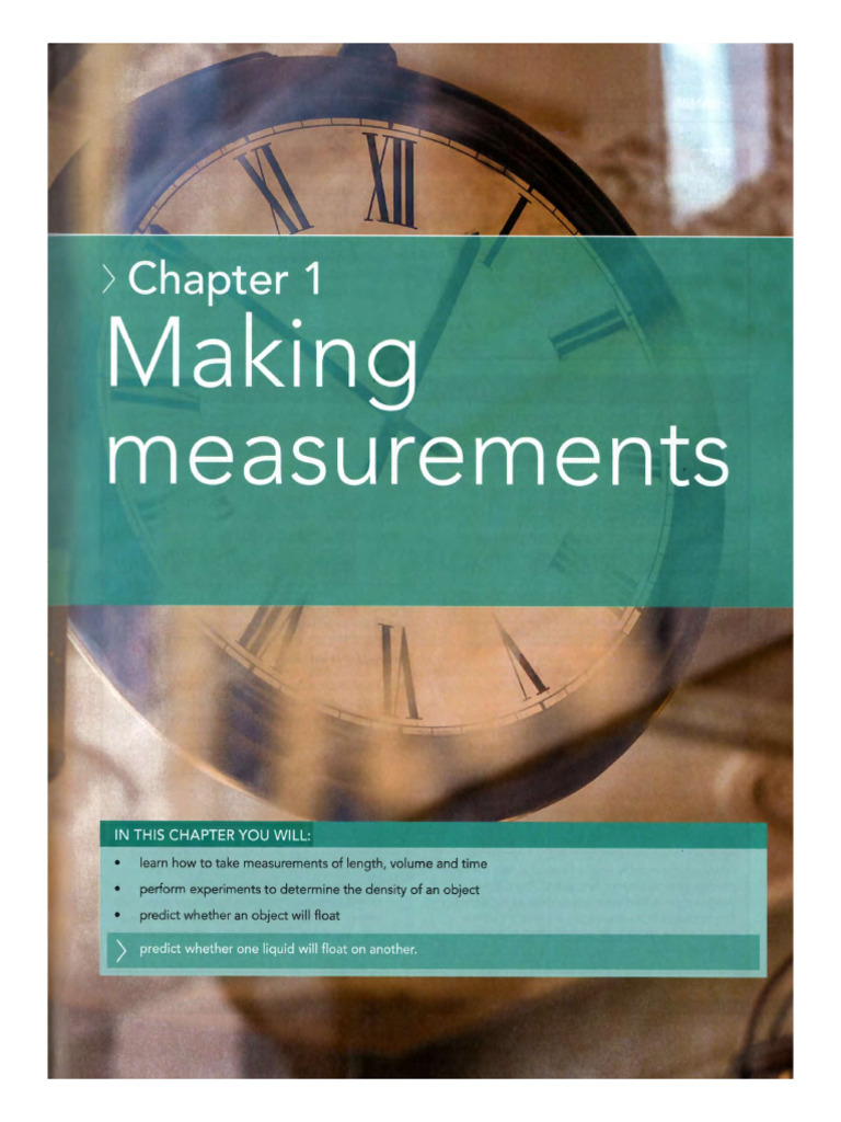 CH 1 Physics Making Measurements | PDF