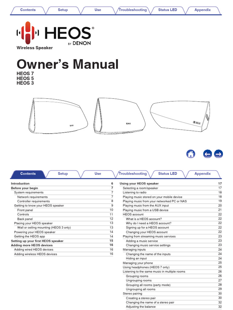 Heos 3 5 7 Owners Manual en | PDF | Internet Access | Ios