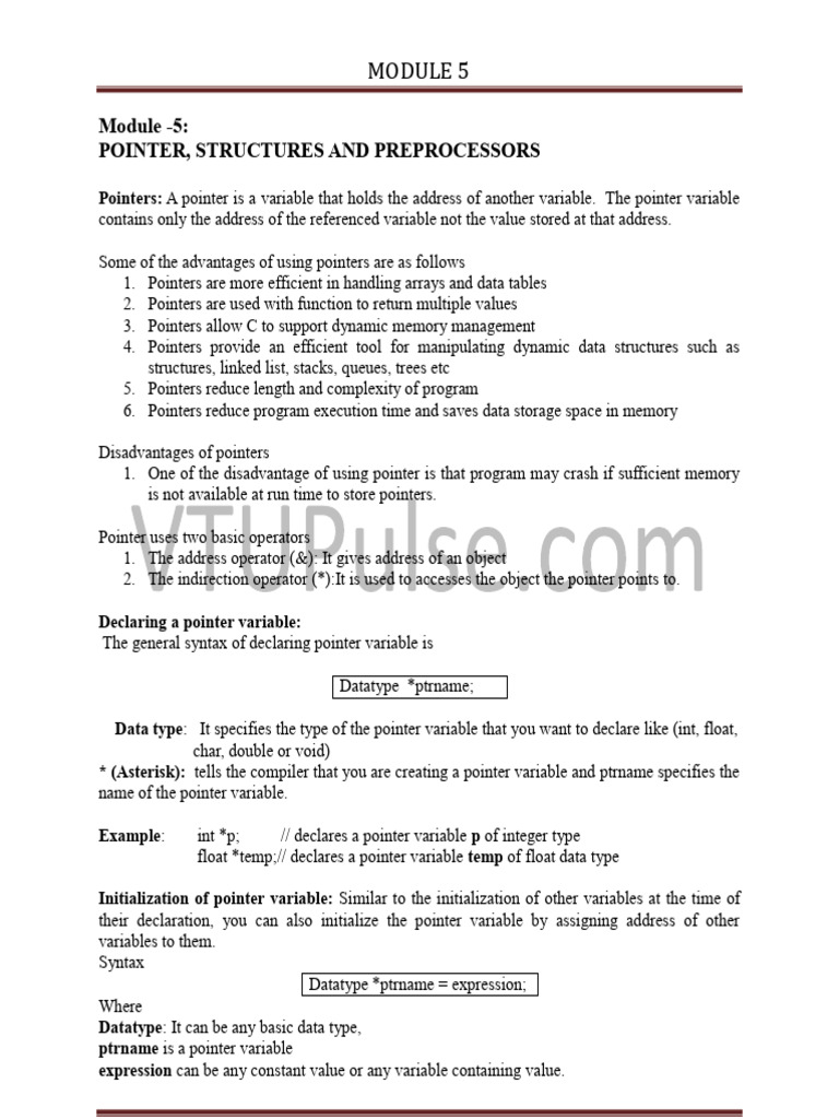 CPPS Mod | PDF | Pointer (Computer Programming) | Variable (Computer Science)