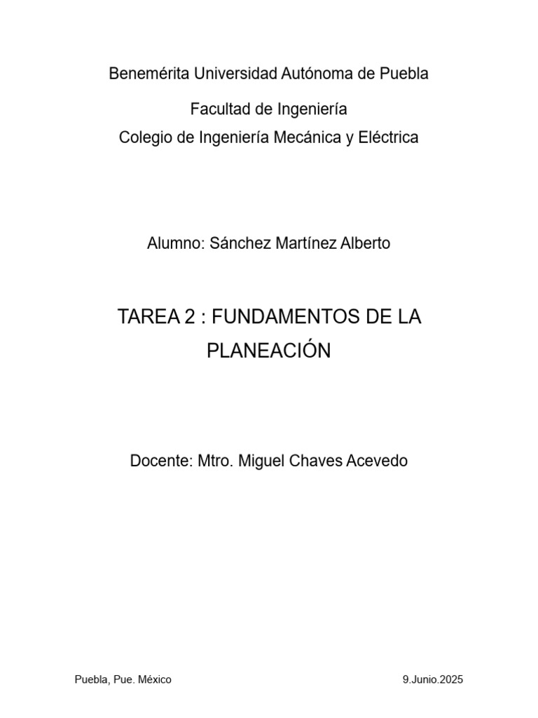 Tarea 2 - Admon | PDF | Planificación | Cadena de valor