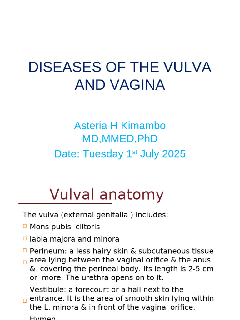 Diseases of The Vulva and Vagina-2024 | PDF | Vagina | Medical Specialties