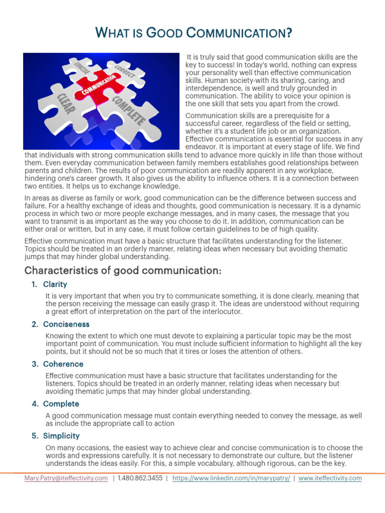 Essentials of Effective Communication | PDF | Communication | Nonverbal ...
