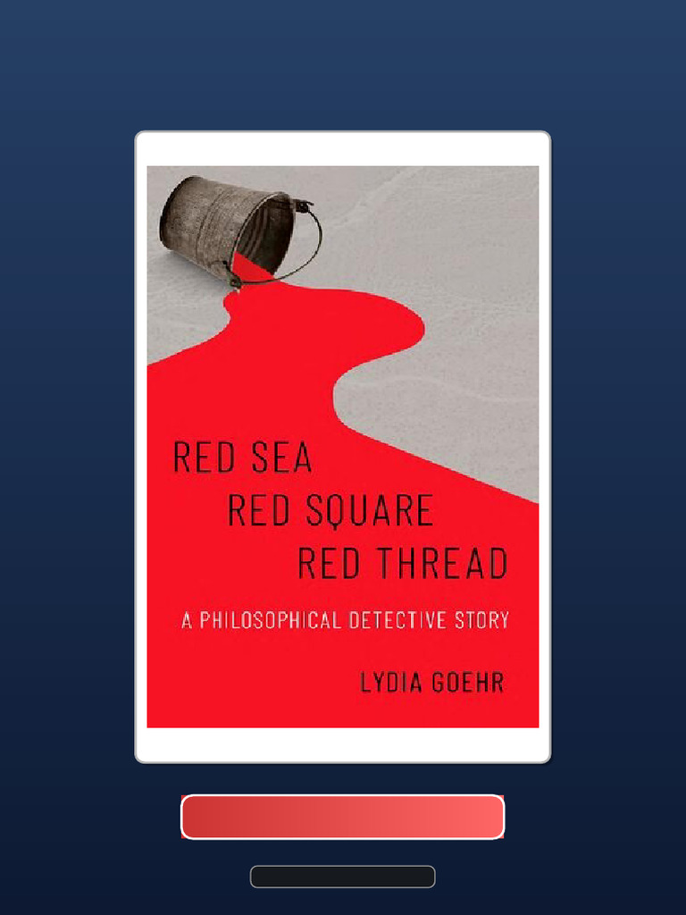 Complete Bundle Red SeaRed SquareRed Thread Philosophical Detective Story 1st Edition Lydia ...