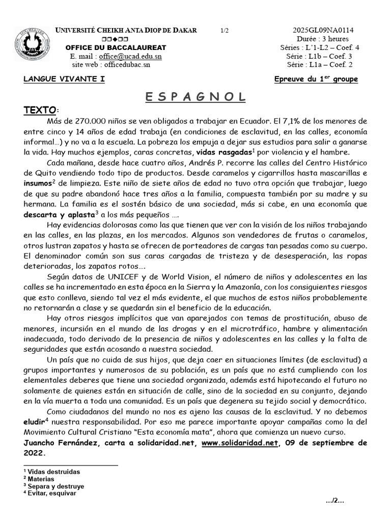 Espagn LV1 | PDF | Ecuador