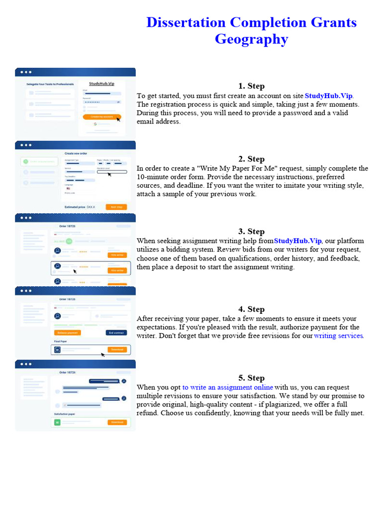 Dissertation Completion Grants Geography | PDF