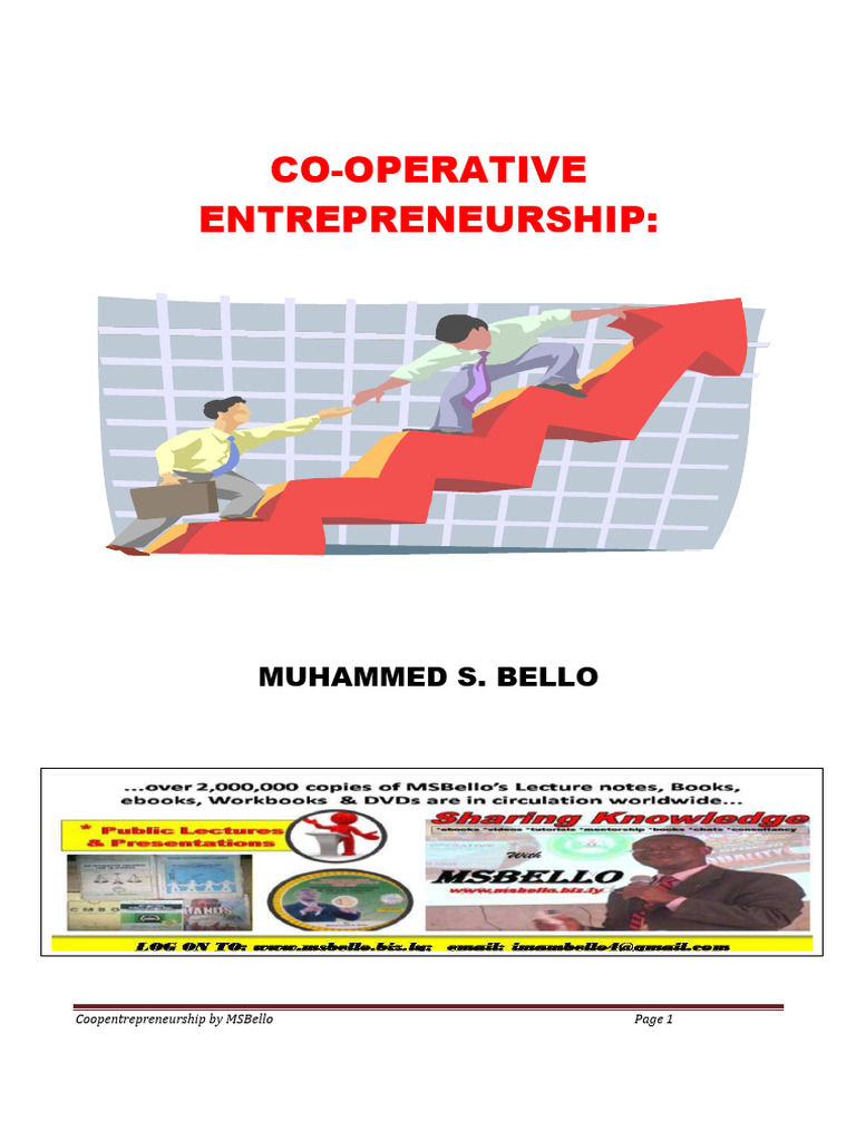 ECoop Enterprises - Pathway To Prosperity | PDF | Cooperative | Business