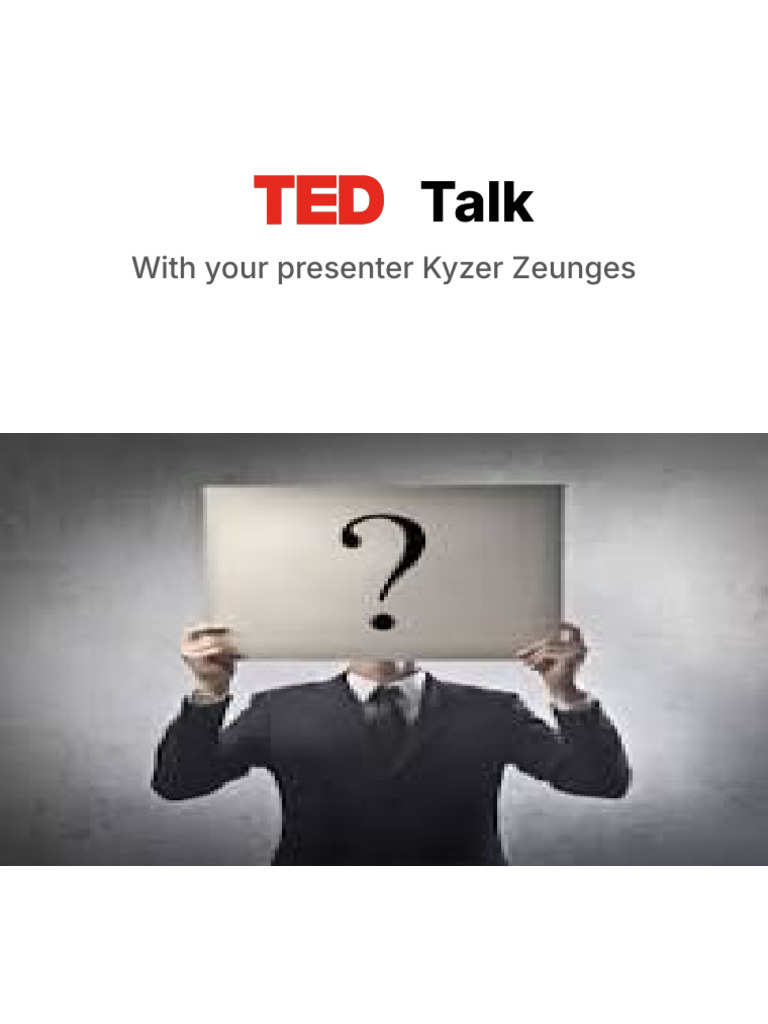 TED Talk Presentation - Template - by Plus AI | PDF