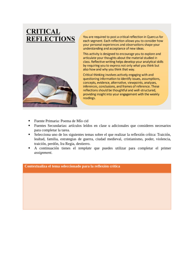 1 Critical Reflexion | PDF