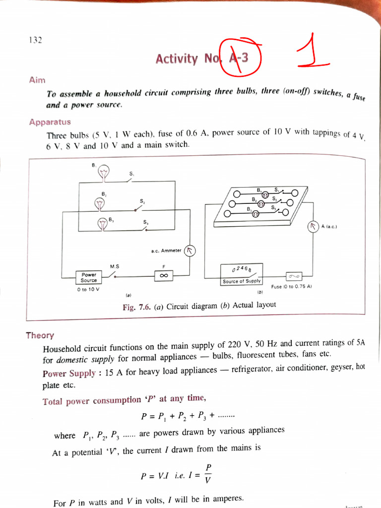 Household Circuit Assembly Guide | PDF | Series And Parallel Circuits ...