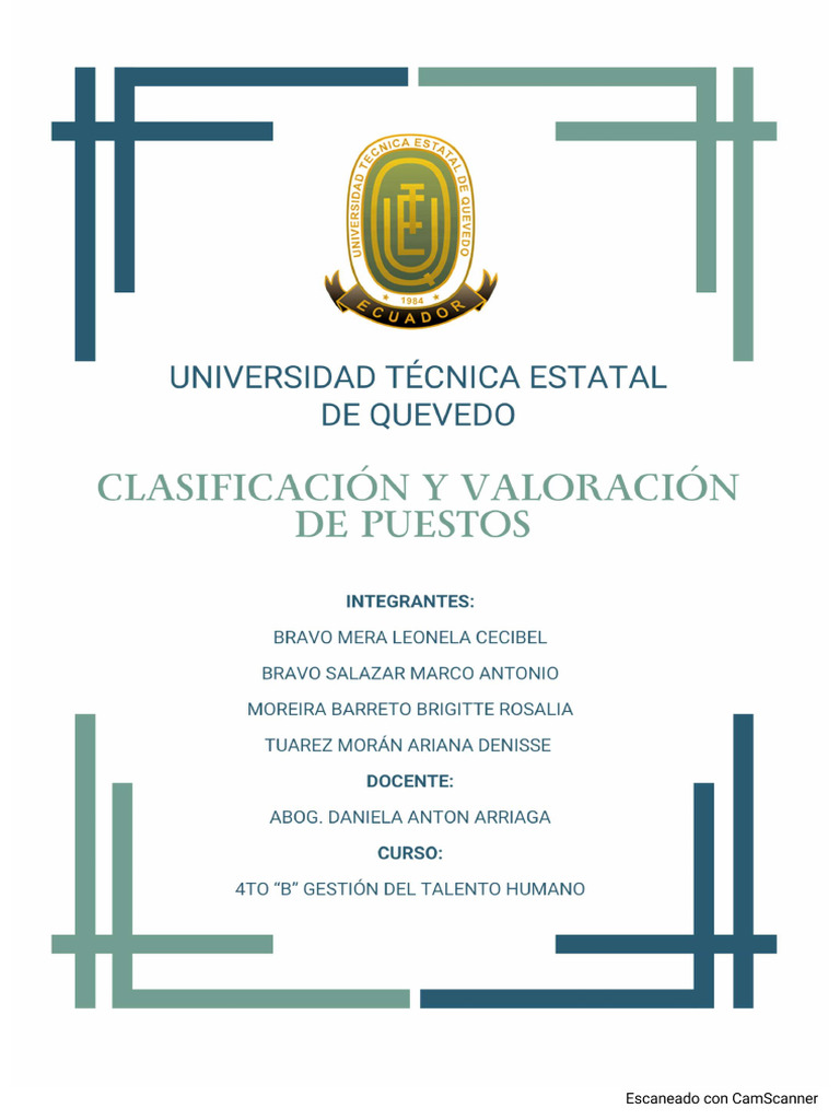 Cuadro Grupal Grupo Perfil Puesto | PDF