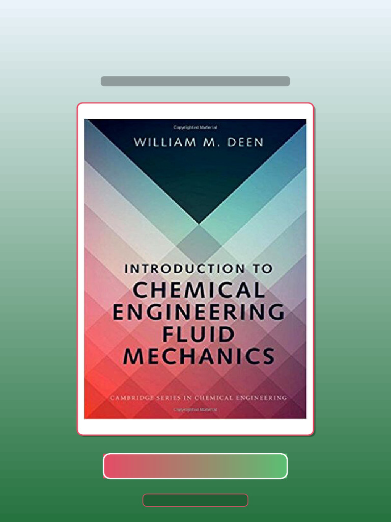 Introduction to Chemical Engineering Fluid Mechanics 1st Deen eBook and ...