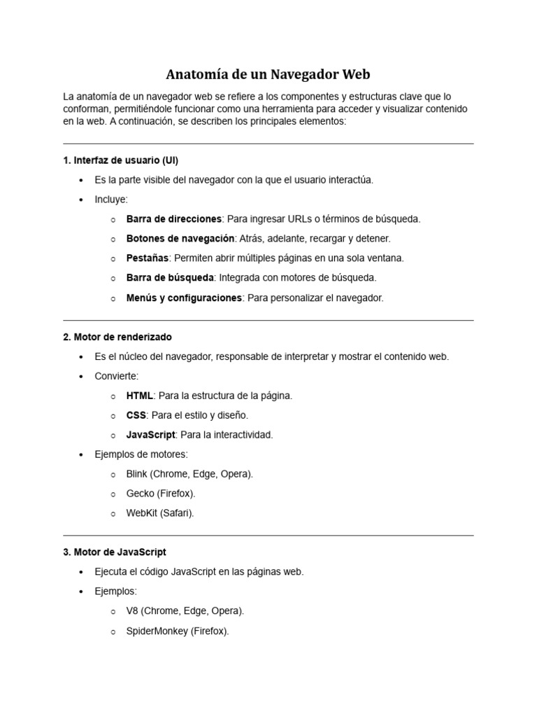 Anatomía de Un Navegador Web | PDF | Script Java | Red mundial