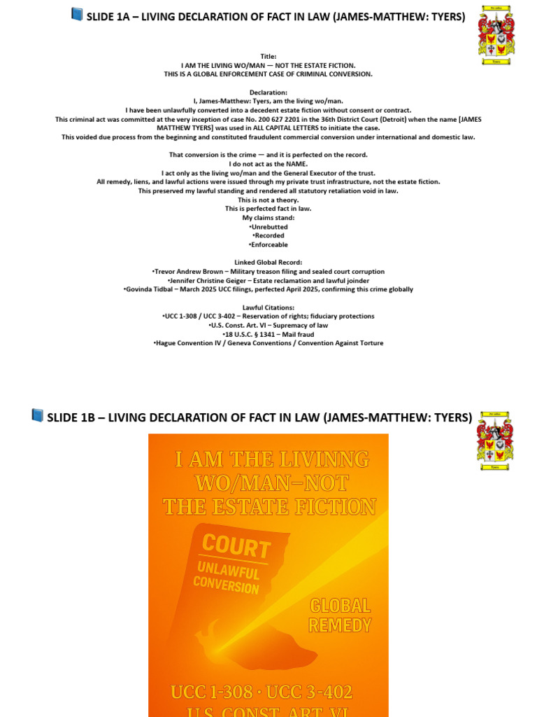 Living Declaration of Law: Fraud & Trust | PDF | Title 18 Of The United ...