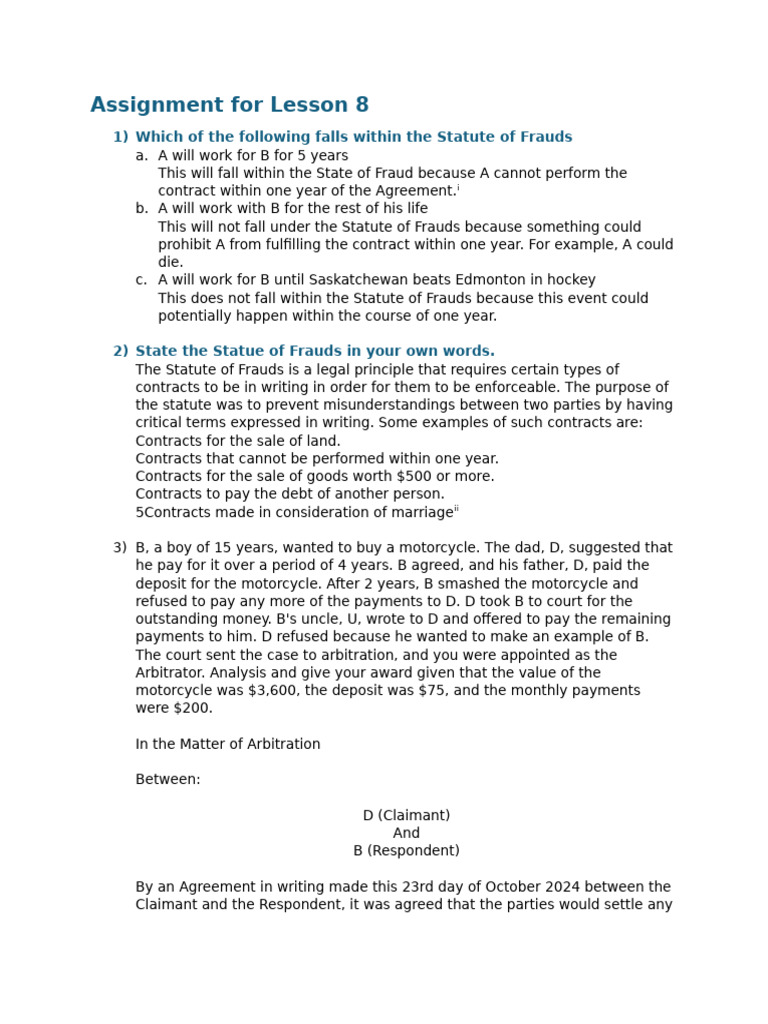 ADR Assignment 08 Final | PDF | Arbitration | Justice