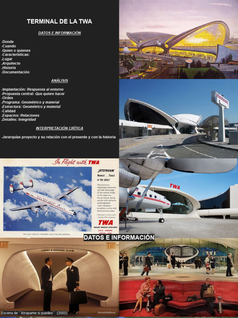 Terminal TWA: Historia y Diseño Iconico | PDF | Aeropuerto ...