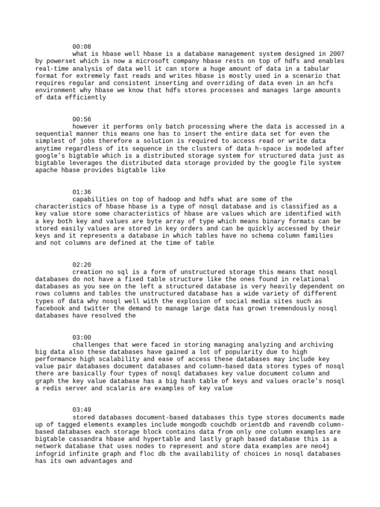 HBase Tutorial for Beginners | PDF | No Sql | Databases