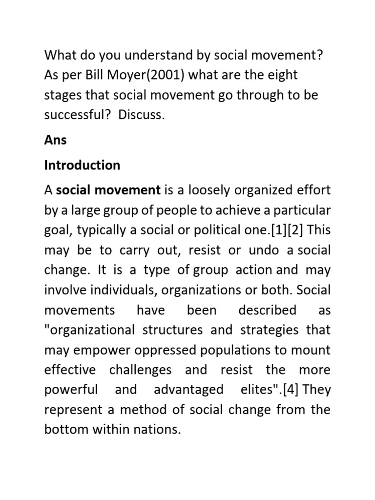 Stages of Social Movements Explained | PDF | Social Movements