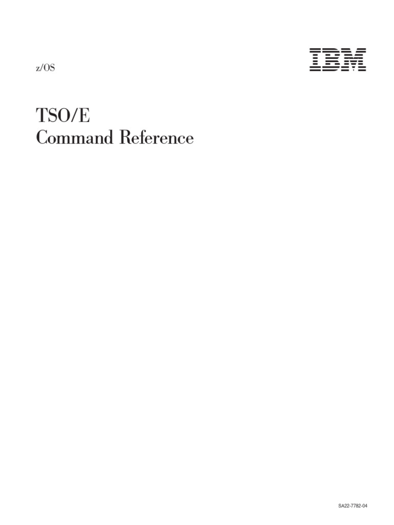 TSO Command Reference | PDF | Reserved Word | Command Line Interface
