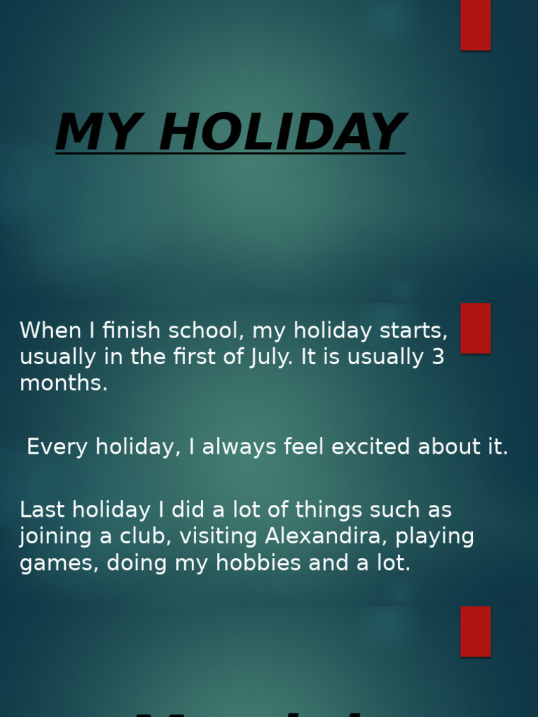 Holiday | PDF