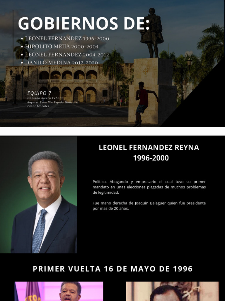 Gobiernos 1996-2020 | PDF | Inflación | República Dominicana