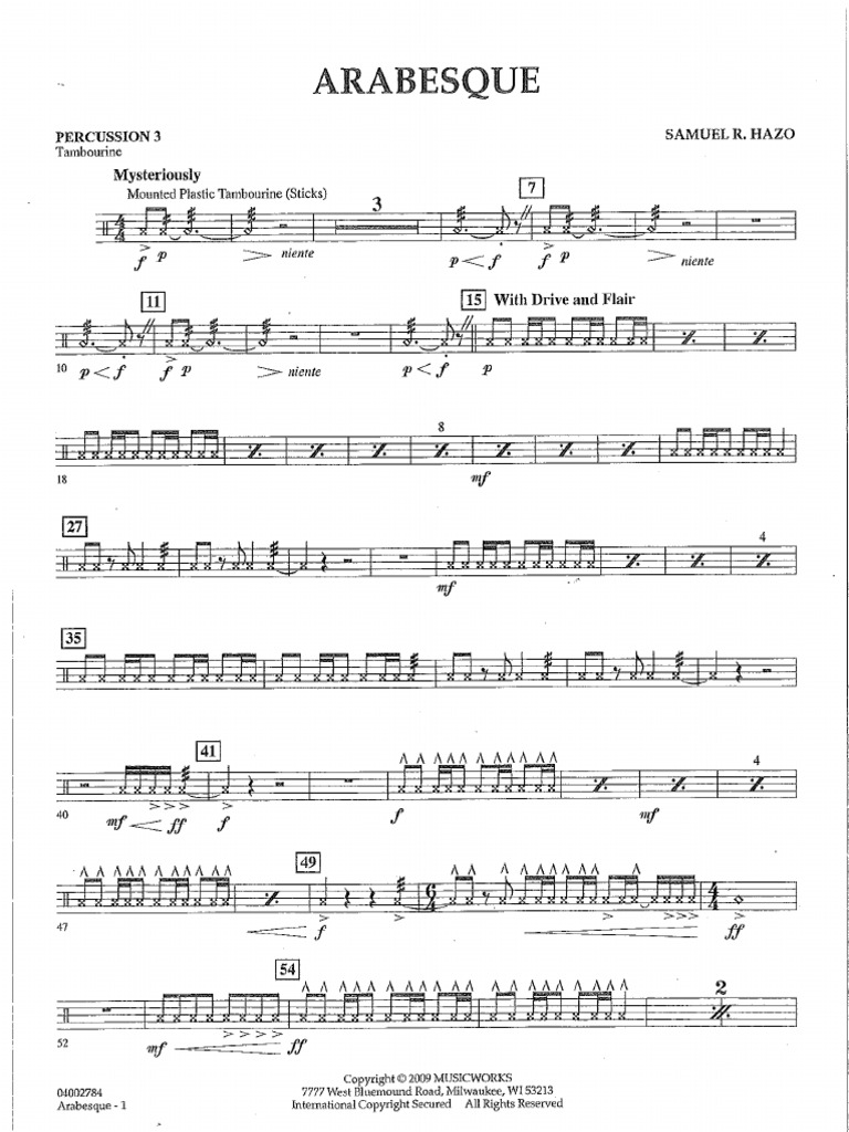 Arabesque Percu 3 | PDF