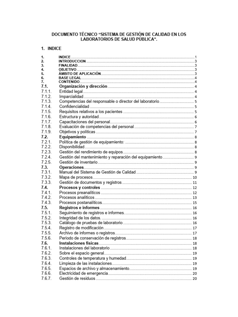 Directiva Tecnica SGC Dilab | PDF | Laboratorios | Sistema de manejo de calidad