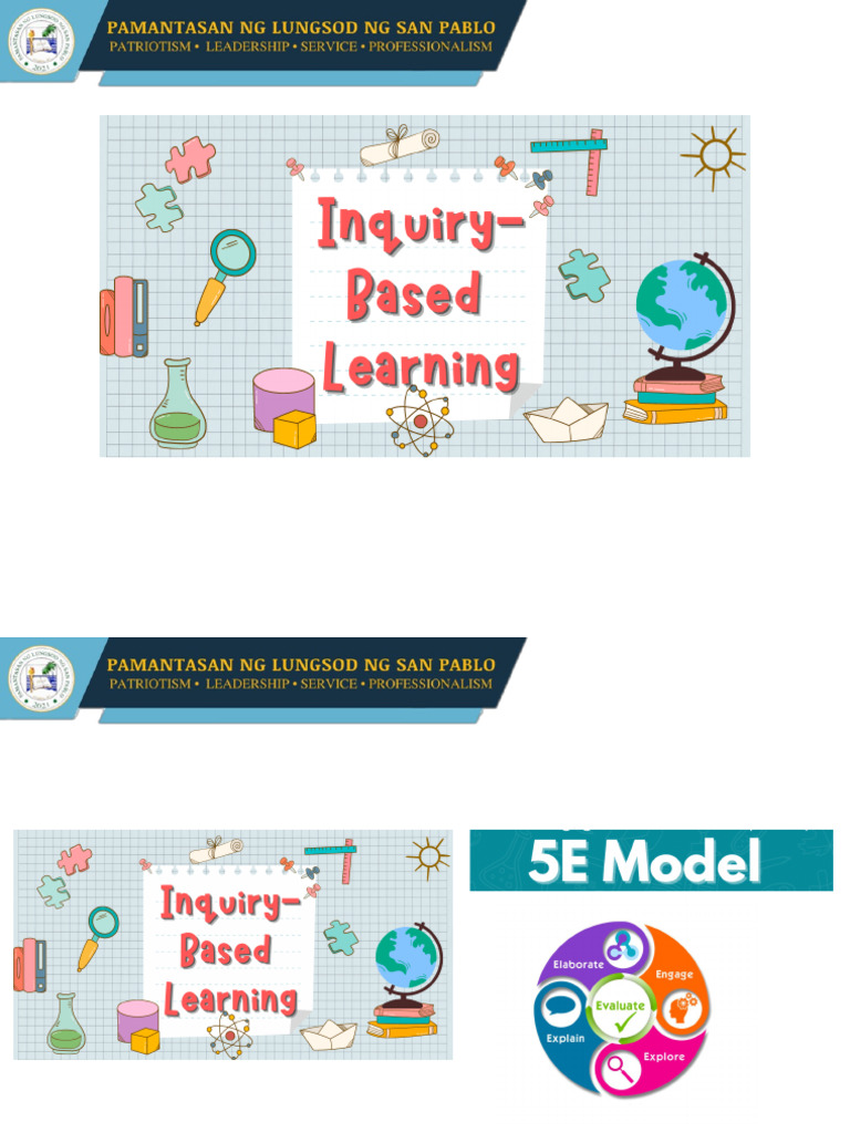 Week 3 4 FINALS Inquiry Based Learning 5E Lesson Model | PDF | Inquiry ...