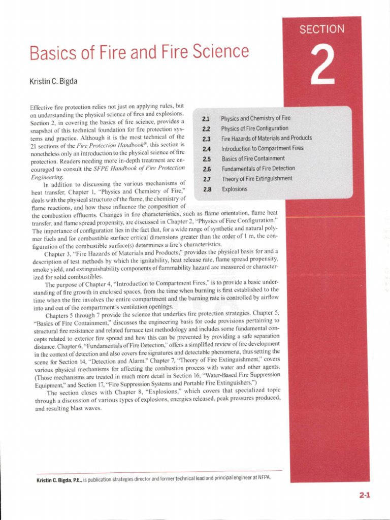 Section 2 Basics of Fire and Fire Science | PDF | Heat Transfer | Heat